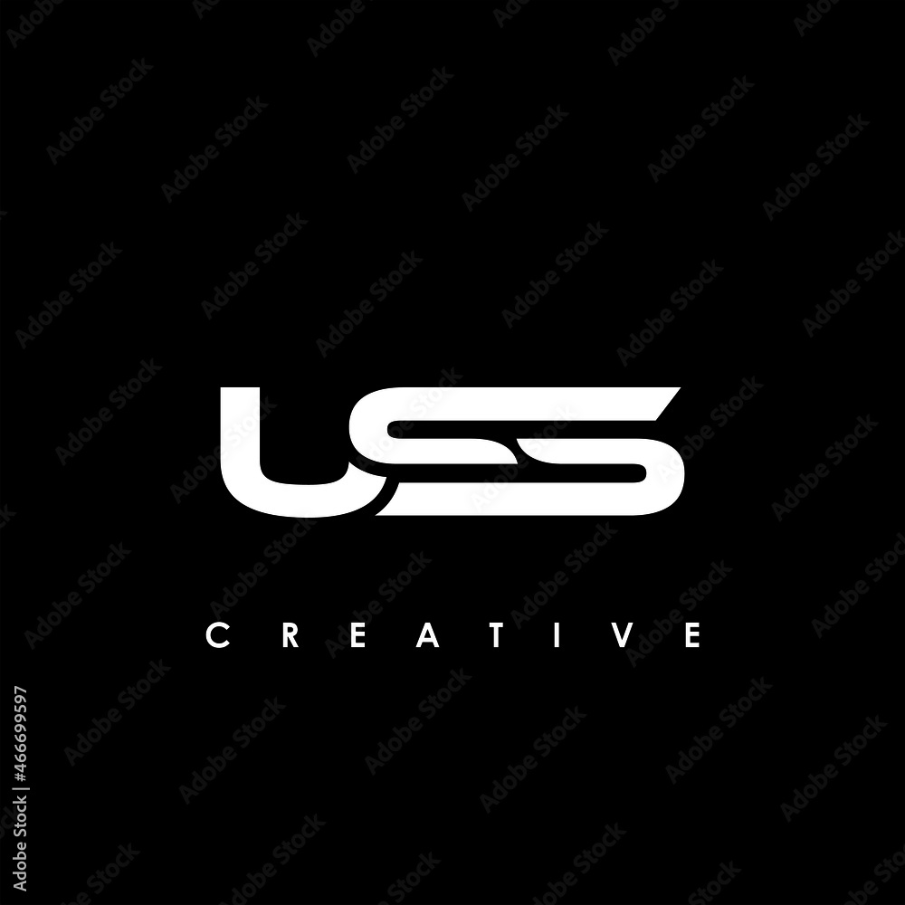 USS Letter Initial Logo Design Template Vector Illustration Stock ...