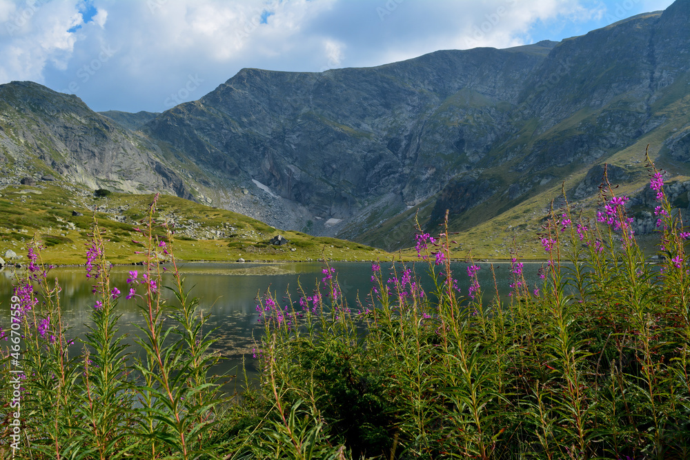 The Twin - one of the Seven Rila Lakes, part of Rila National Park ...