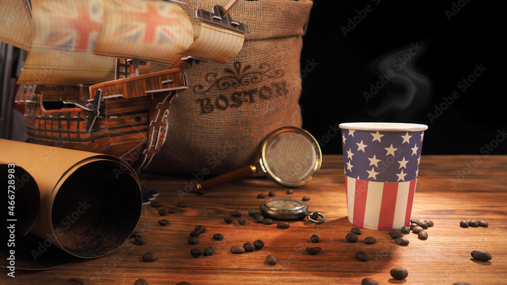 Boston tea party is symbol of English tea rejection . Distribution ...