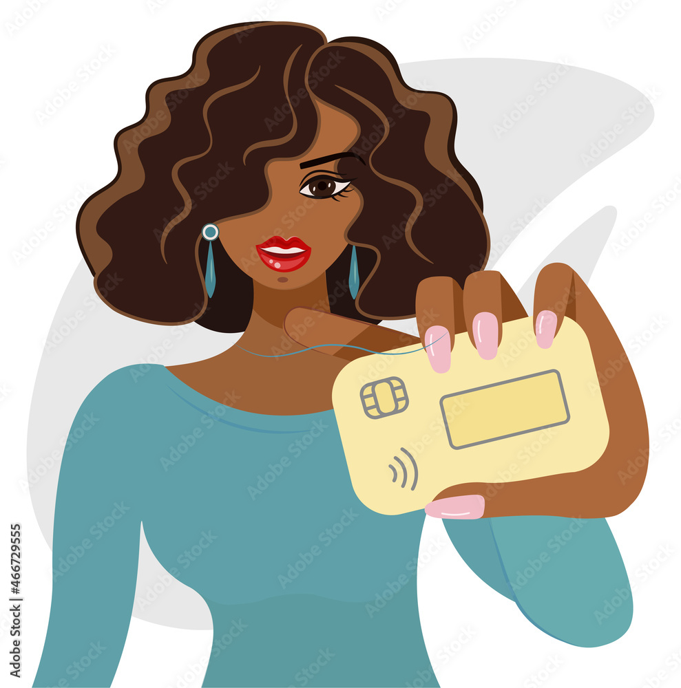 Young beautiful black african american woman smiling, showing wifi ...