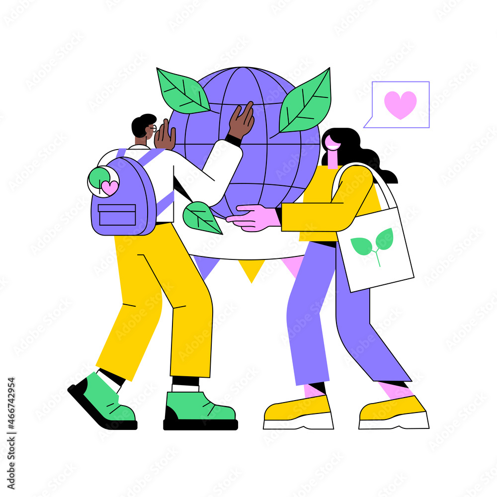 Earth Day abstract concept vector illustration. World earth day ...