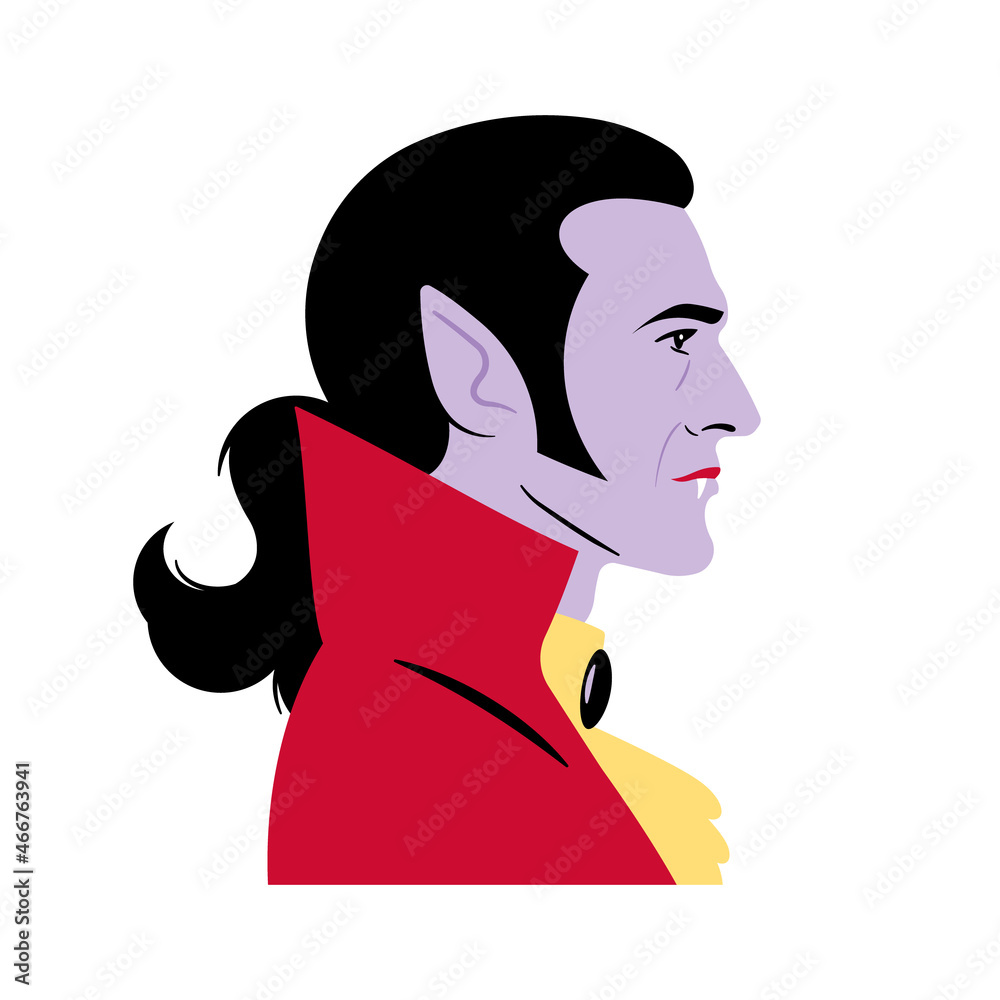 Vampire. Elegant man in vampire carnival costume. Male beautiful face ...