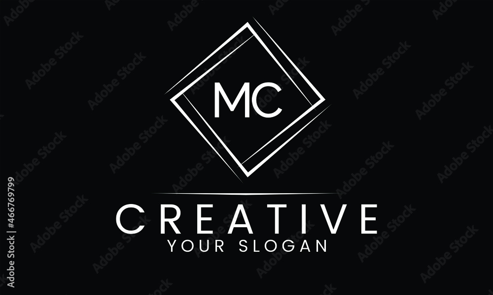 MC Logo Letter design template, Letter mc logo company design, Alphabet ...