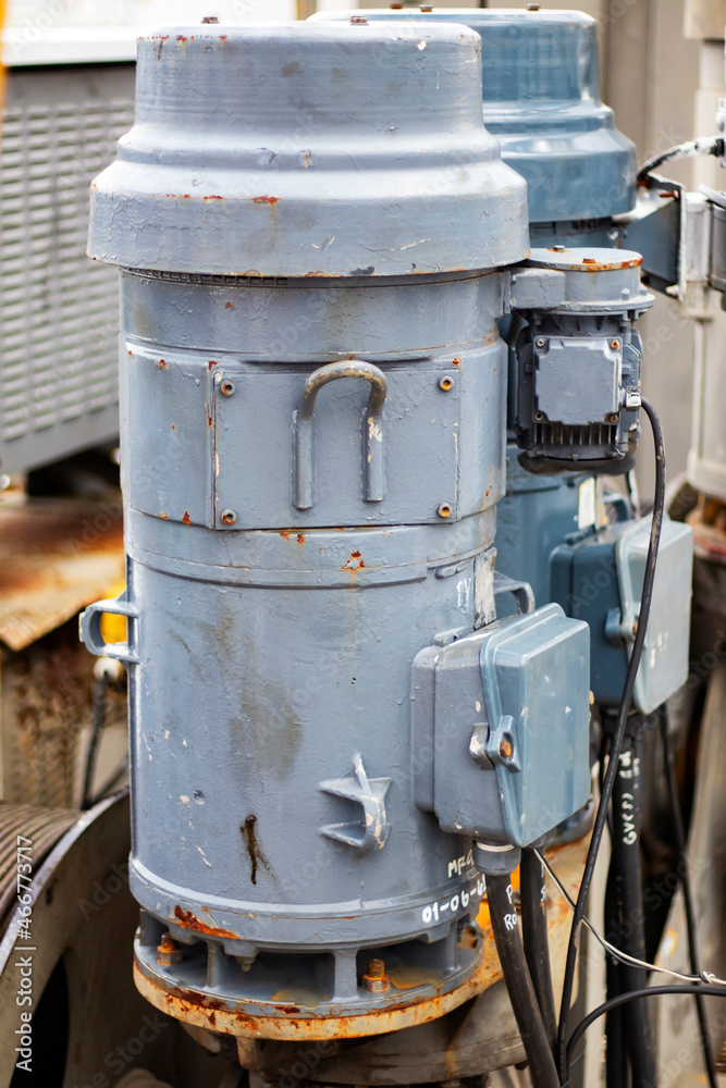 Tower Crane Three Phase Motor Ventilation Fan , Tower Crane Hoisting ...