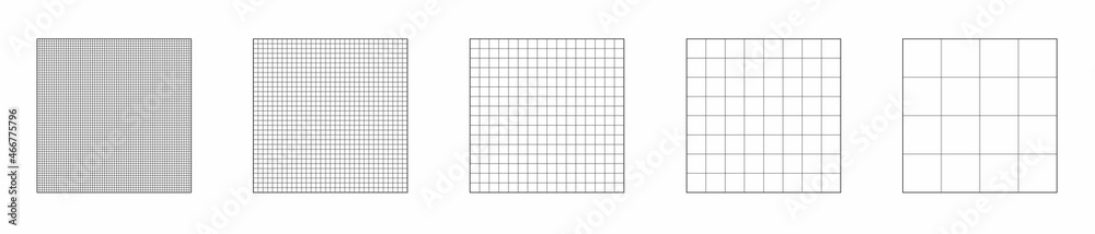 Set of grid. Grid templates, isolated on white background. Set of grid ...