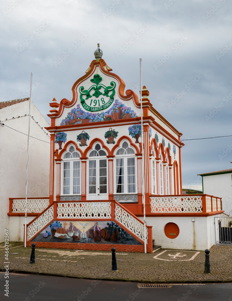 Empire of Holy spirit on Terceira Island, Azores Stock Photo | Adobe Stock