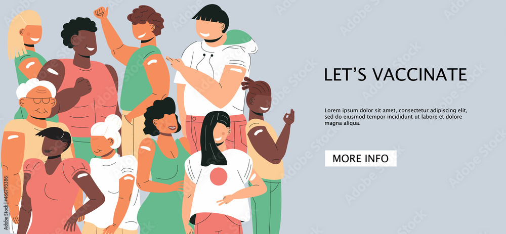 After vaccination concept vector. Coronavirus vaccine company ...