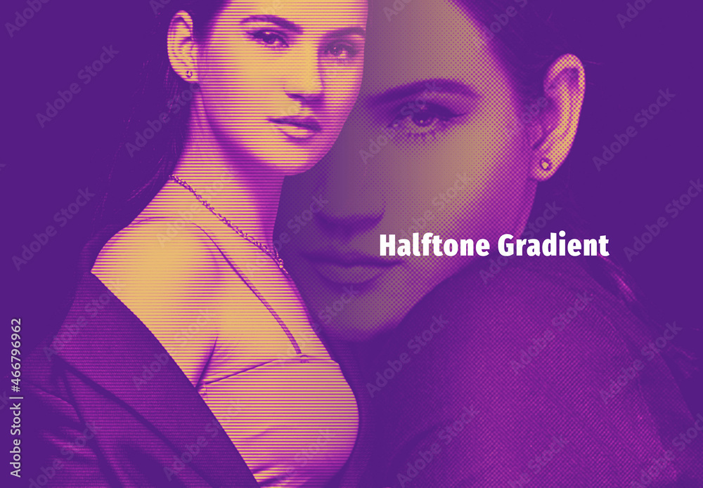 Halftone Gradient Effects Stock Template | Adobe Stock