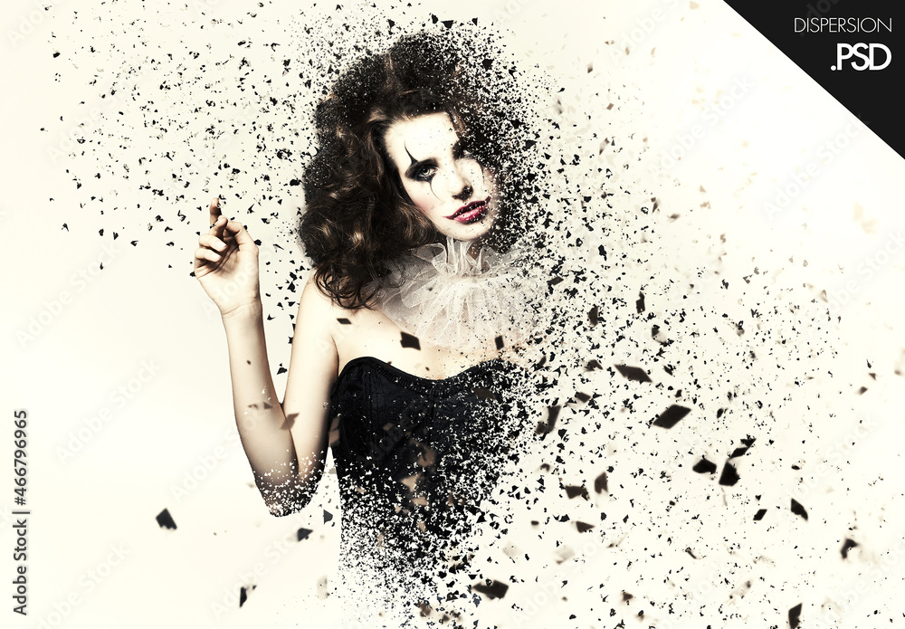 Particle Dispersion Effect Stock Template | Adobe Stock