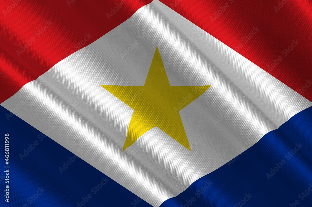 Flag of Saba is a Caribbean island which is the smallest special ...