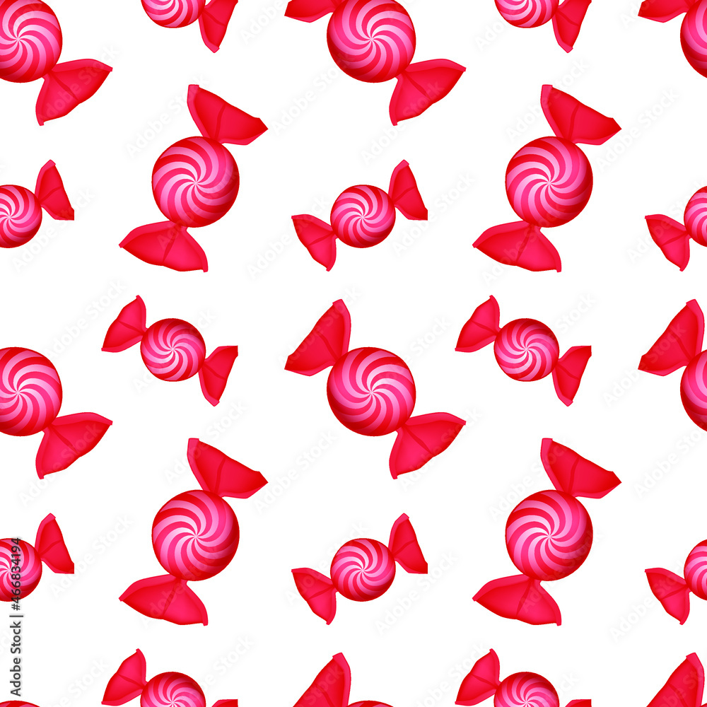 Candy Icon Emoji Pattern Design. Sugar Caramel Seamless Background ...