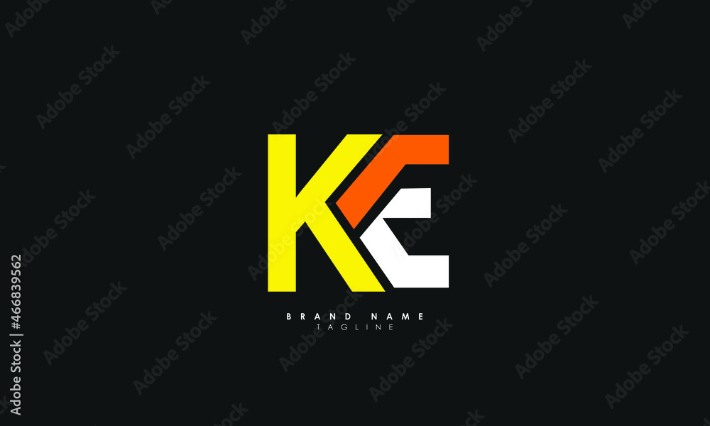 Alphabet letters Initials Monogram logo KE, EK, K and E Stock Vector ...
