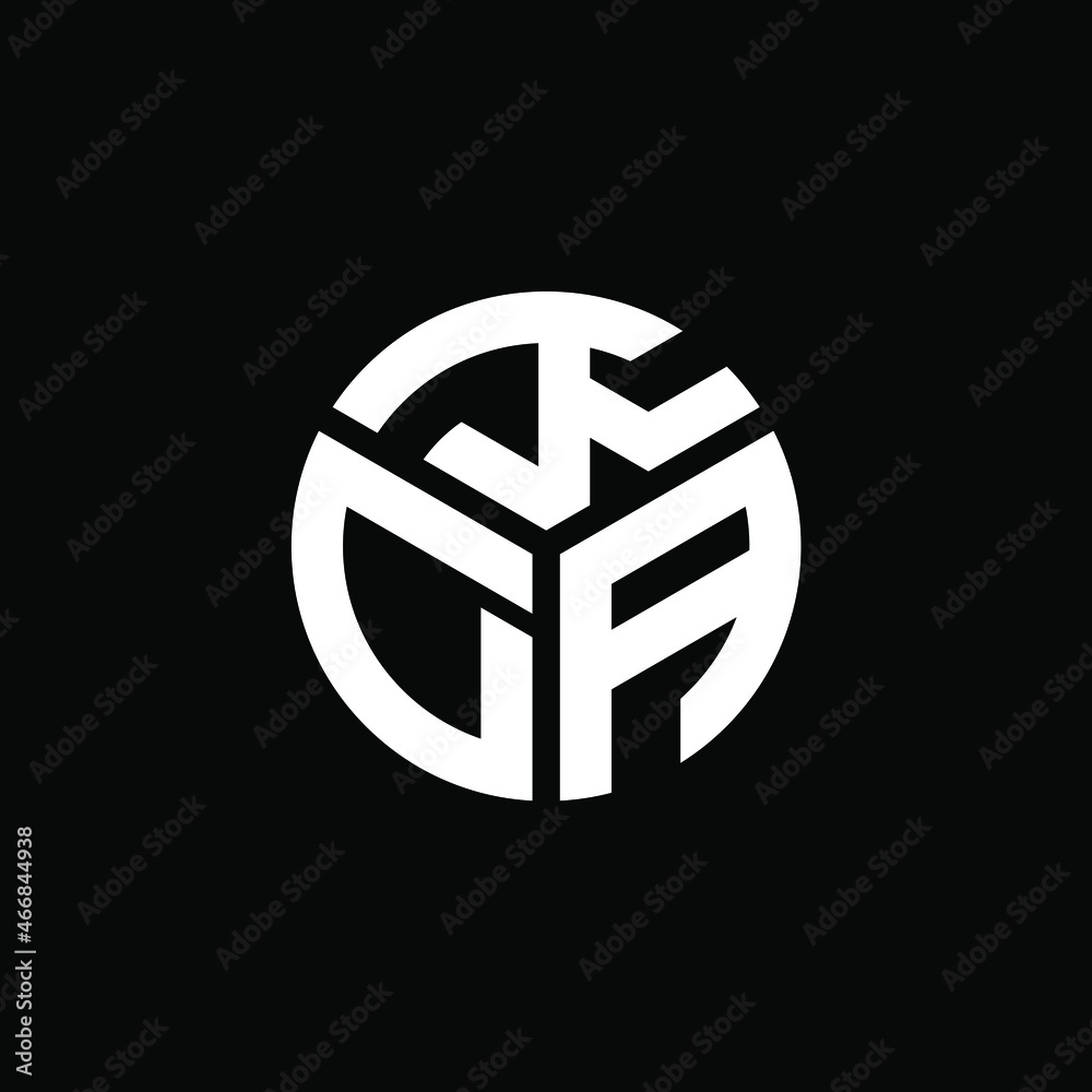 KDA letter logo design on white background. KDA creative initials ...