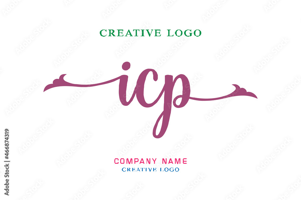 ICP lettering logo is simple, easy to understand and authoritative ...