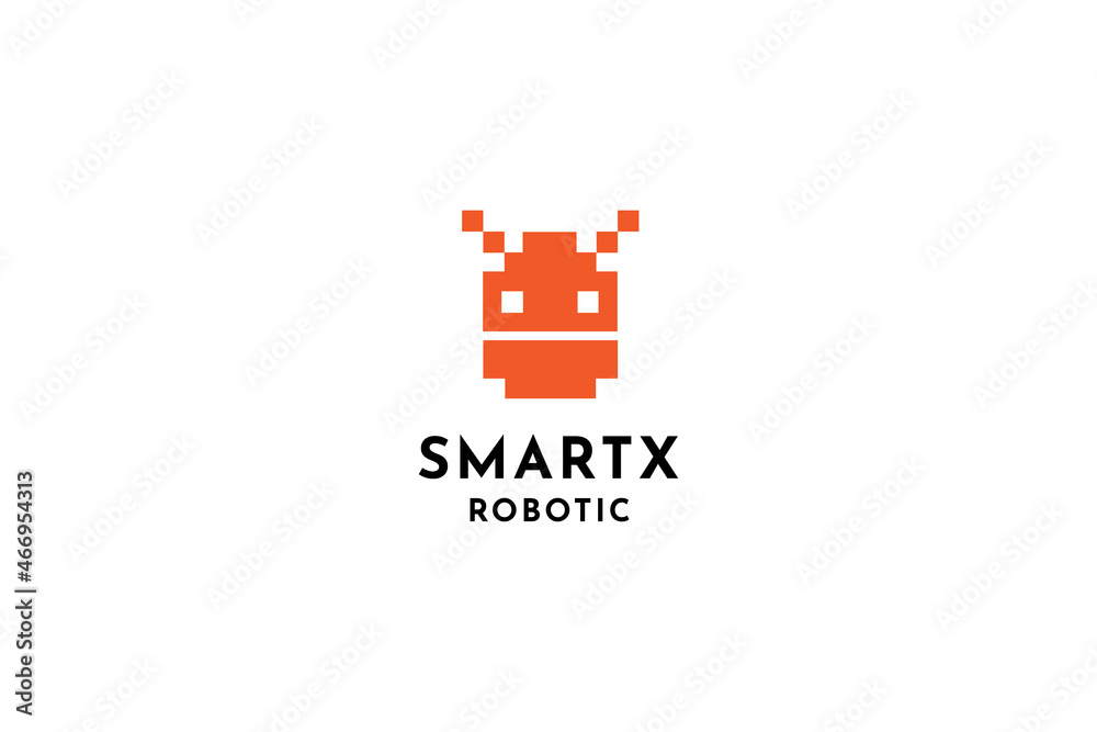 Robot mascot logo design vector inspiration. Stock Vector | Adobe Stock