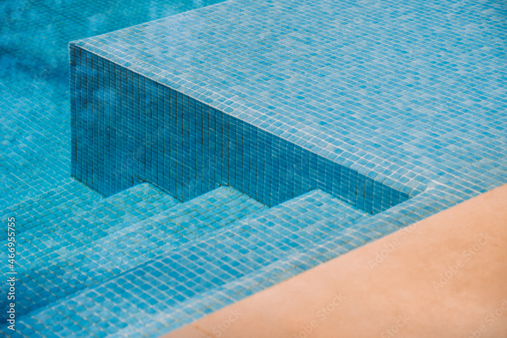 Clear transparent water in swimming pool Stock Photo | Adobe Stock