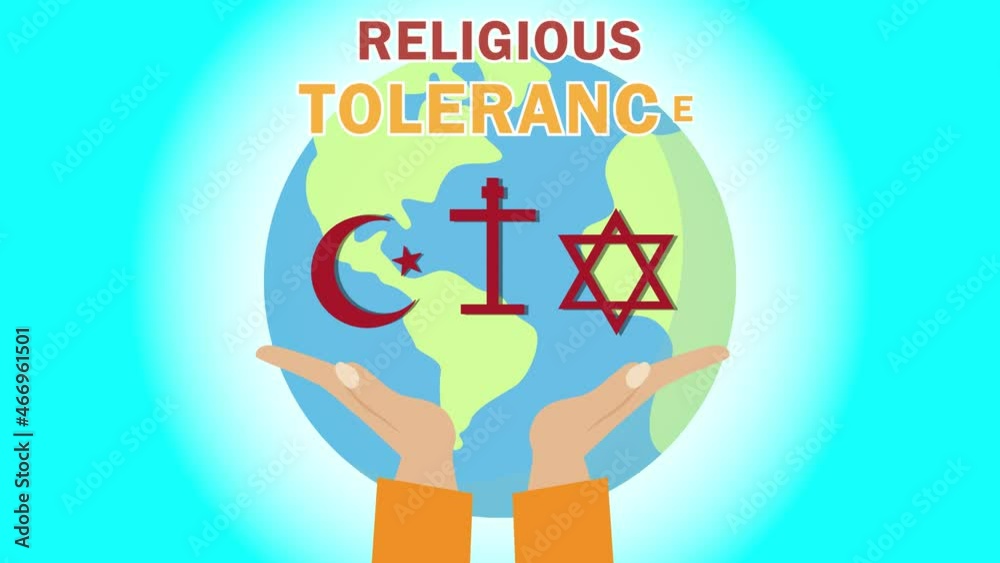 Hands holding symbols of difference religions Stock Video | Adobe Stock