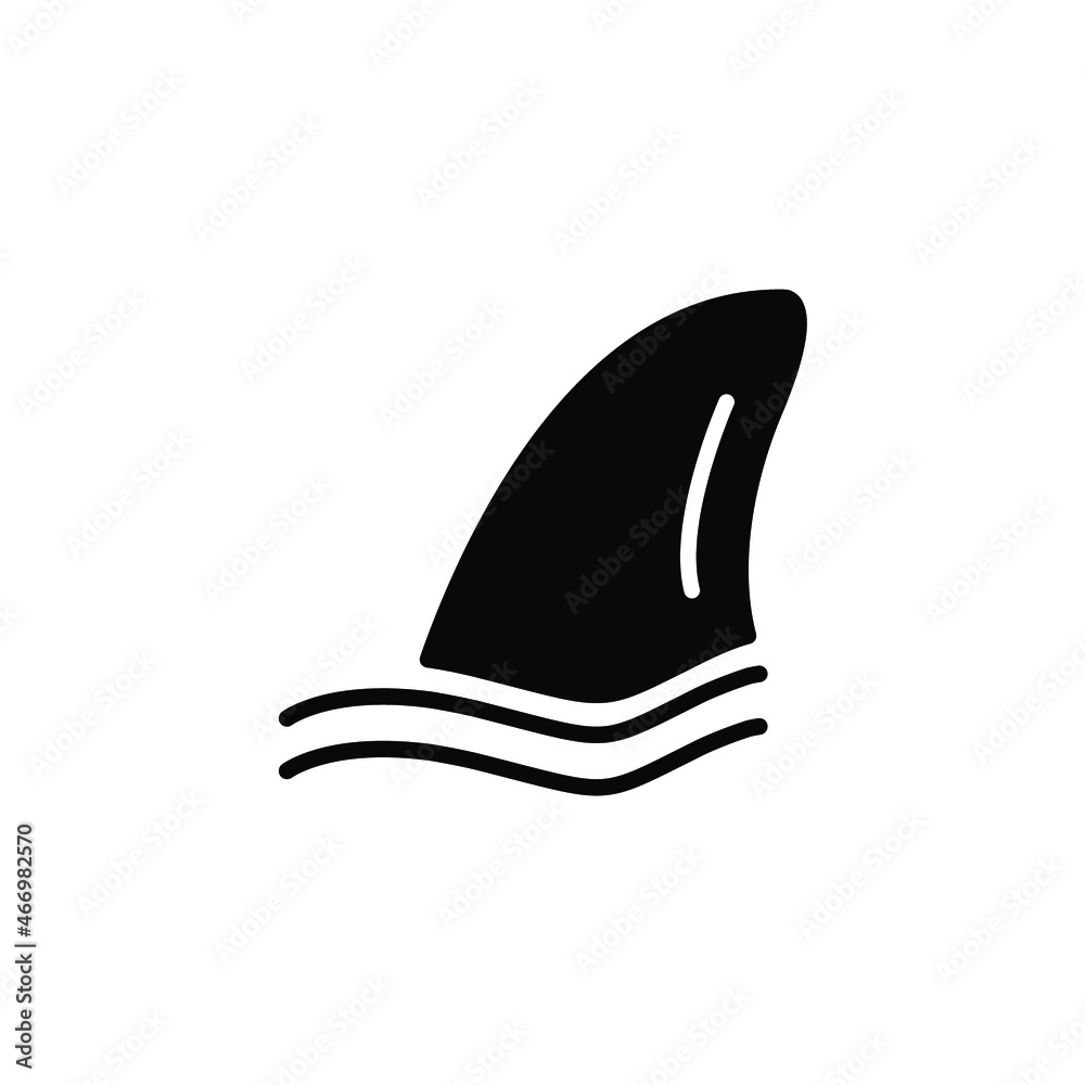 shark fin icons symbol vector elements for infographic web Stock Vector ...