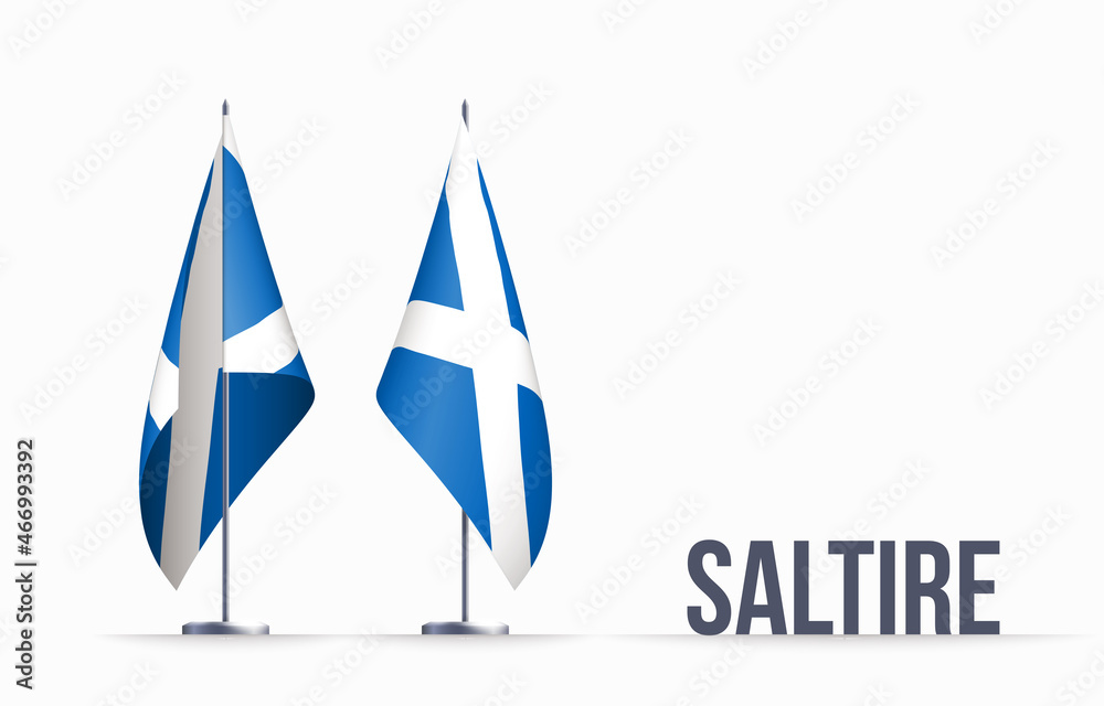 Scotland flag state symbol isolated on background national banner ...