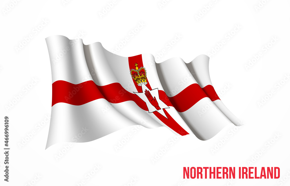 Northern Ireland flag state symbol isolated on background national ...