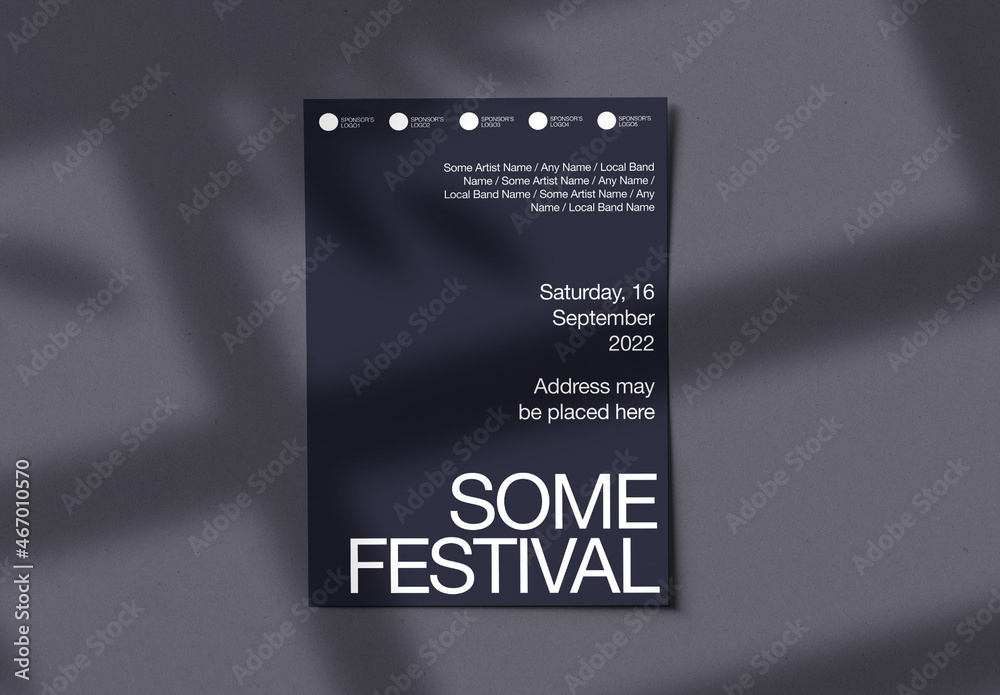 Professional Event Poster Layout Stock Template | Adobe Stock
