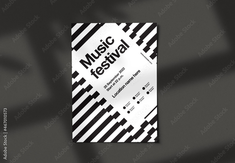 Professional Event Poster Layout Stock Template | Adobe Stock
