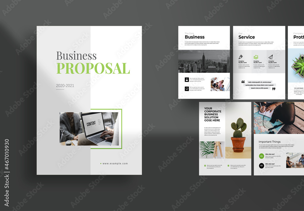 Business Proposal Layout Stock Template | Adobe Stock