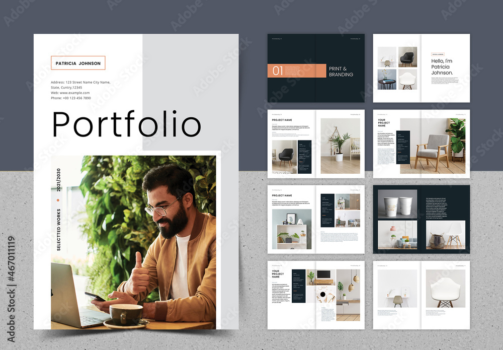 Portfolio Layout Stock Template | Adobe Stock
