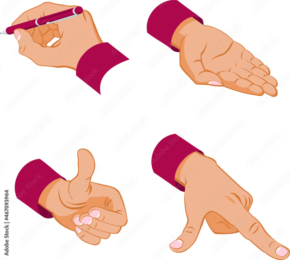 Hand sign for project design part 1 Stock Vector | Adobe Stock