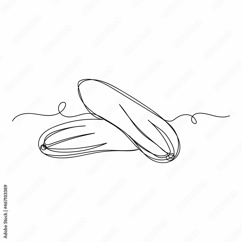 Vecteur Stock Vector continuous one single line drawing icon of two ...