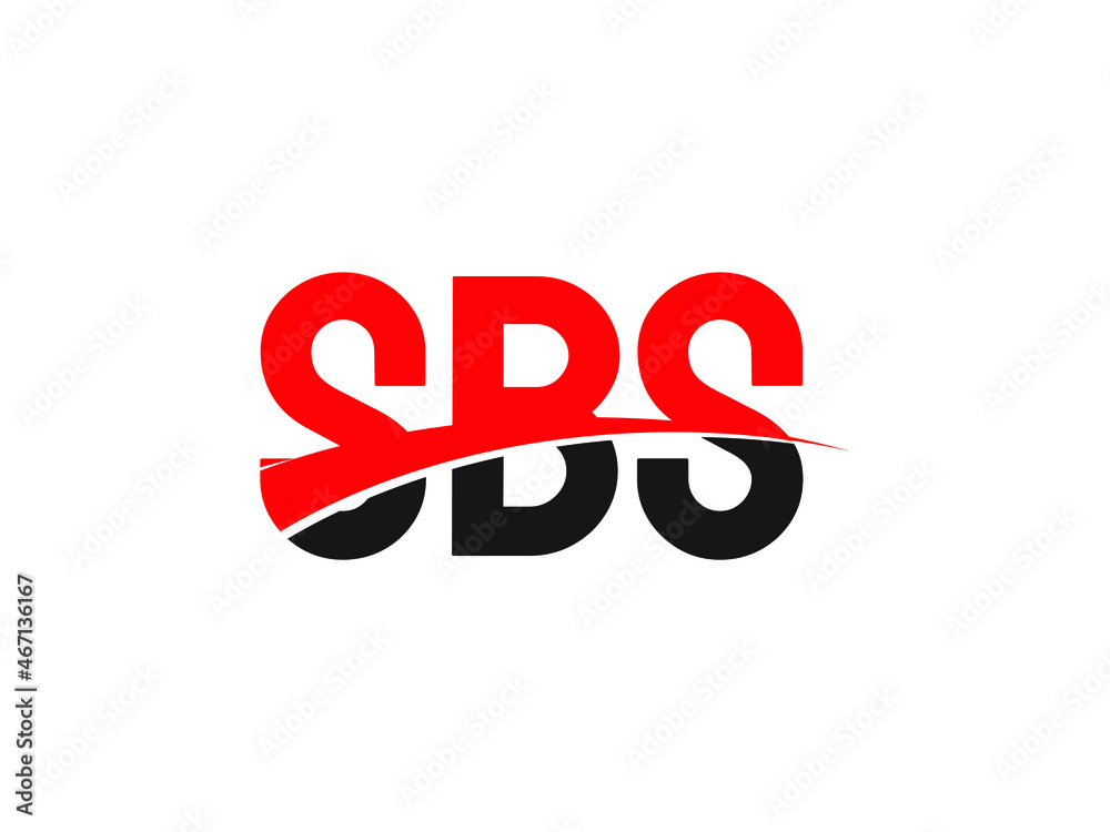 SBS Letter Initial Logo Design Vector Illustration Stock Vector | Adobe ...