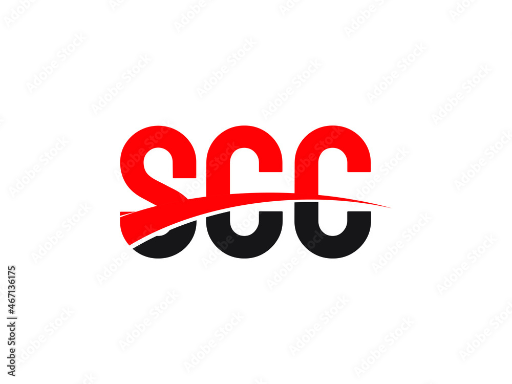 SCC Letter Initial Logo Design Vector Illustration Stock Vector | Adobe ...