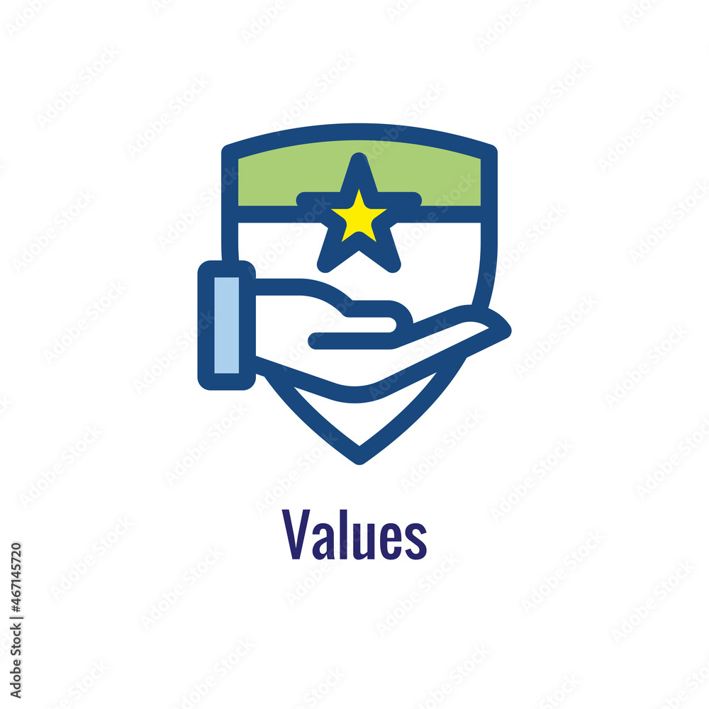 Mission icon to use with Core Values with Mission Statements Stock ...