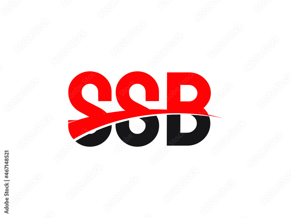 SSB Letter Initial Logo Design Vector Illustration Stock Vector | Adobe ...