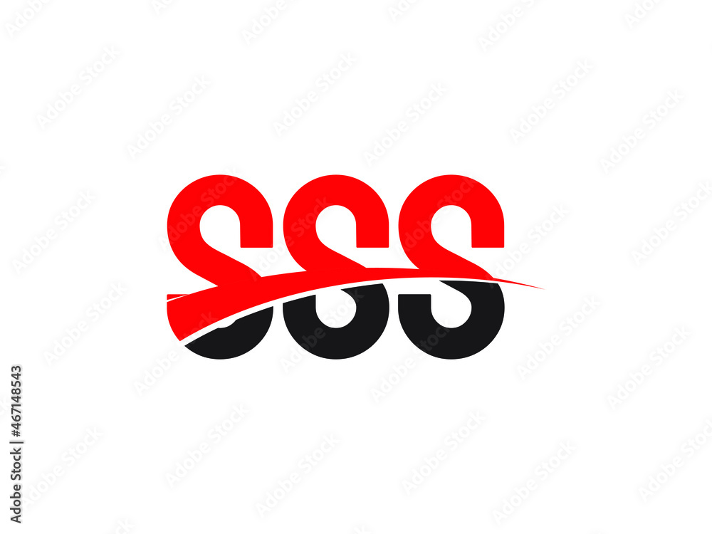 SSS Letter Initial Logo Design Vector Illustration Stock Vector | Adobe ...
