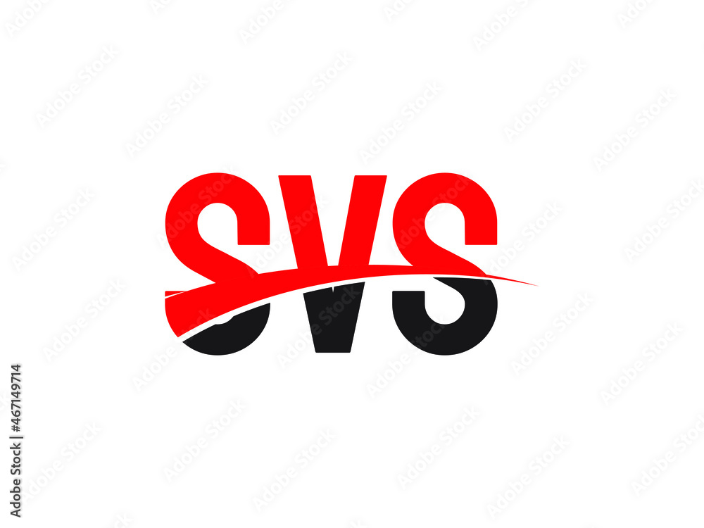 SVS Letter Initial Logo Design Vector Illustration Stock Vector | Adobe ...