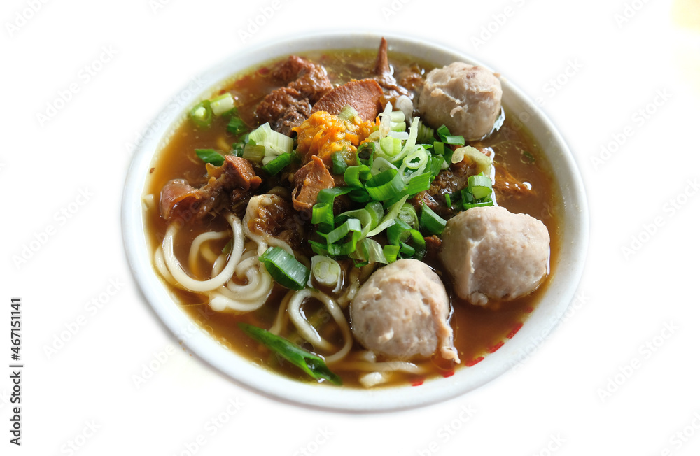 Mie Ayam Bakso - delicious tradisional food made form noodles Stock ...