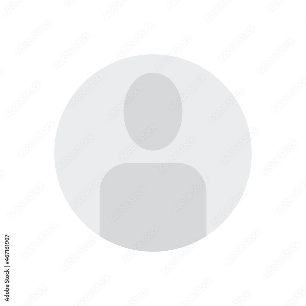 Minimalist profile picture. Vector illustration. Stock Vector | Adobe Stock
