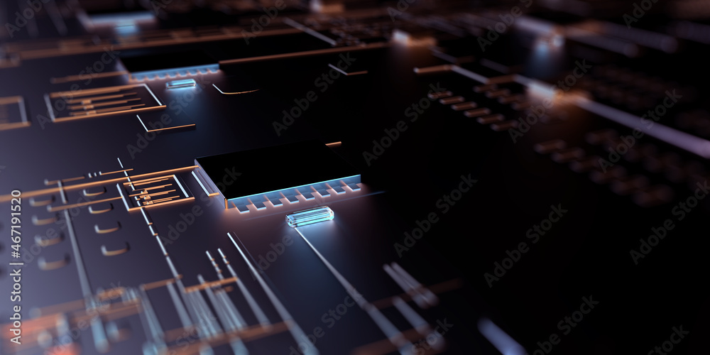 Abstract technology background/Circuit board virtual server, technology ...
