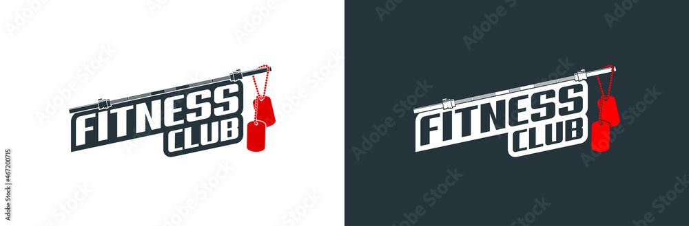 logo athletic club for bodybuilding, powerlifting, weightlifting ...