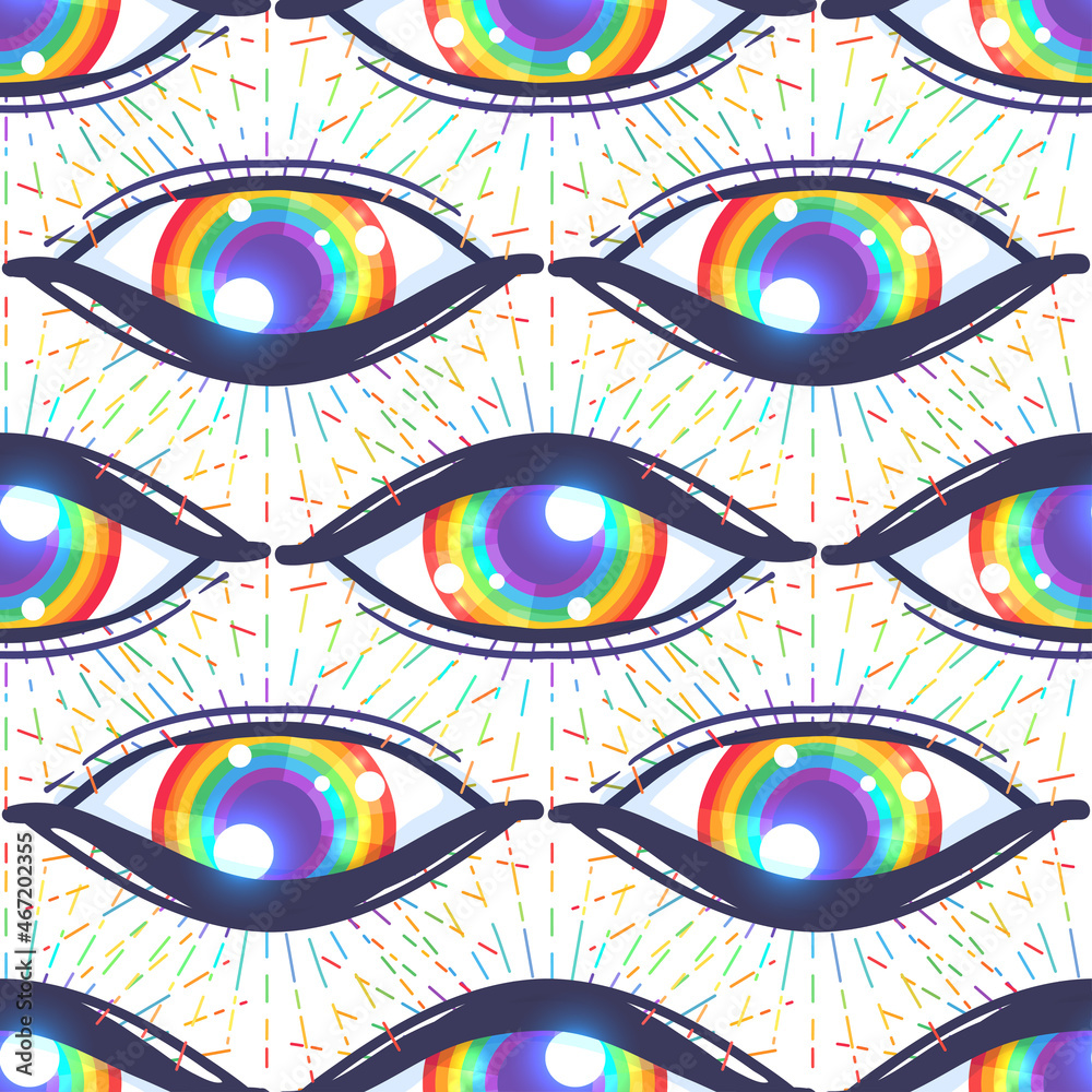 Colorful Eye Ball Wallpaper