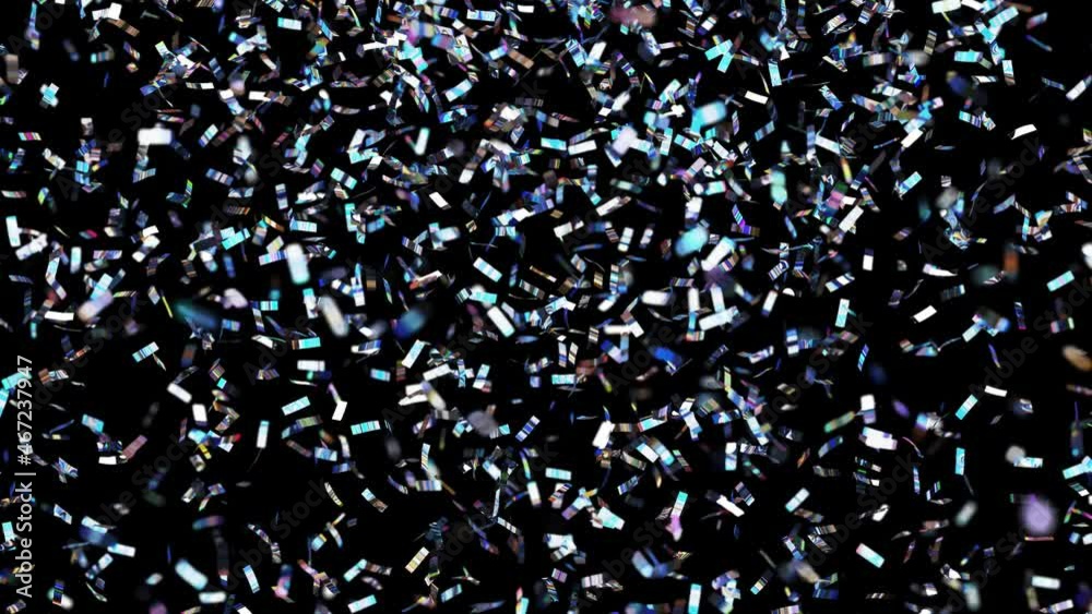 Realistic looping 3D animation of the silver metallic Christmas ...