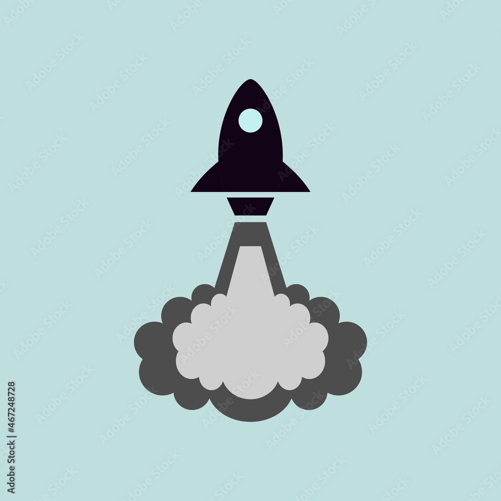 Space rocket logo. Technology logo icon. Vector illustration template ...
