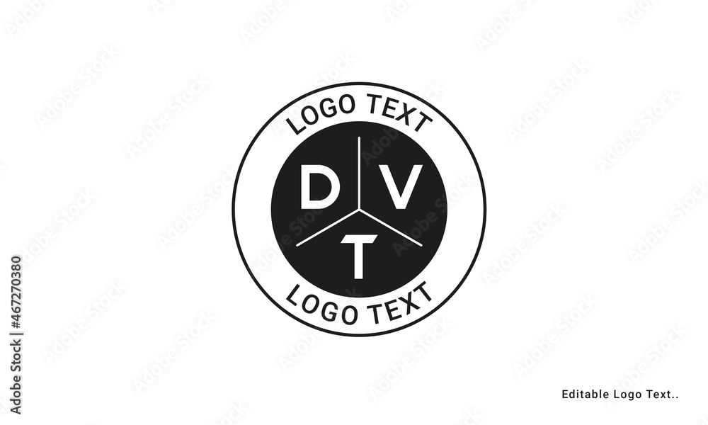 Vintage Retro DVT Letters Logo Vector Stamp Stock Vector | Adobe Stock