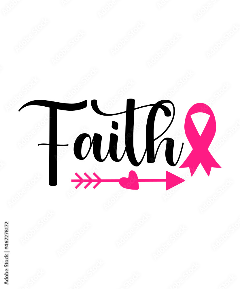 Breast Cancer Svg Bundle, Pink Ribbon Svg, Cancer Awareness Svg, Cancer ...