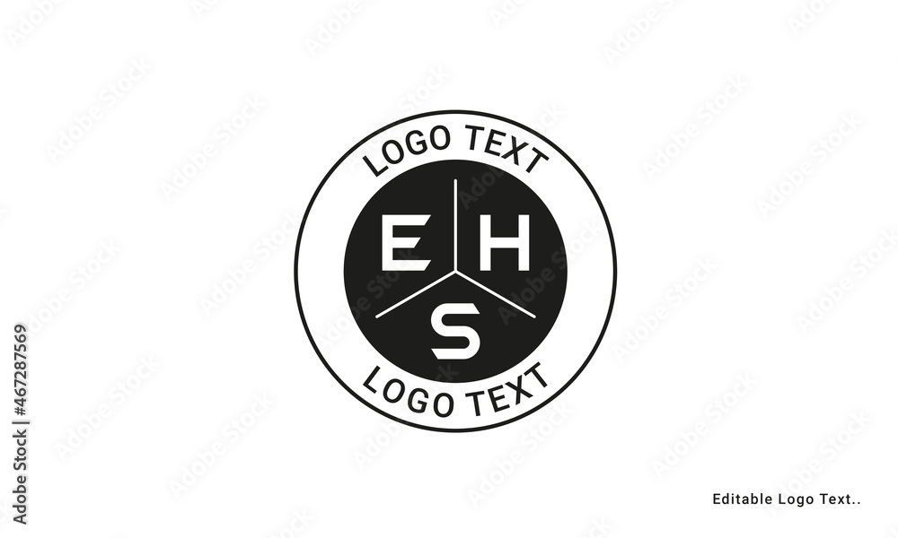 Vintage Retro EHS Letters Logo Vector Stamp Stock Vector | Adobe Stock