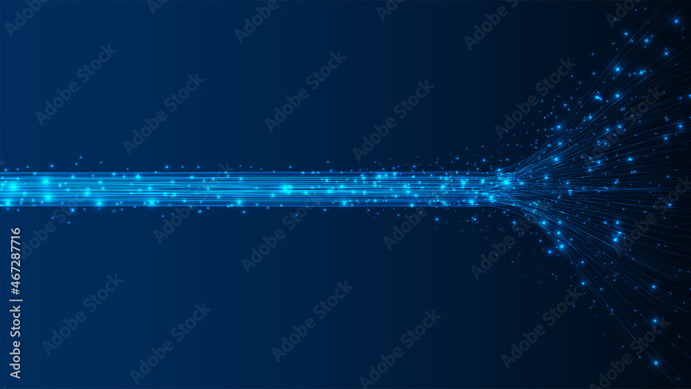 Big data visualization concept. Technology background. Stock Vector ...