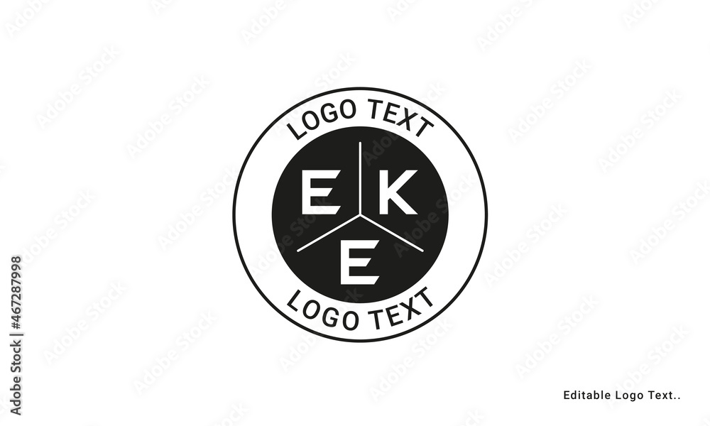 Vintage Retro EKE Letters Logo Vector Stamp Stock Vector | Adobe Stock