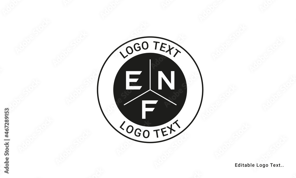Vetor de Vintage Retro ENF Letters Logo Vector Stamp do Stock | Adobe Stock