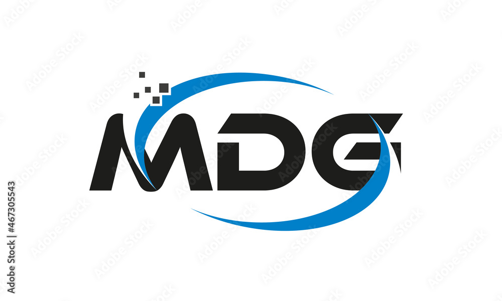 dots or points letter MDG technology logo designs concept vector ...